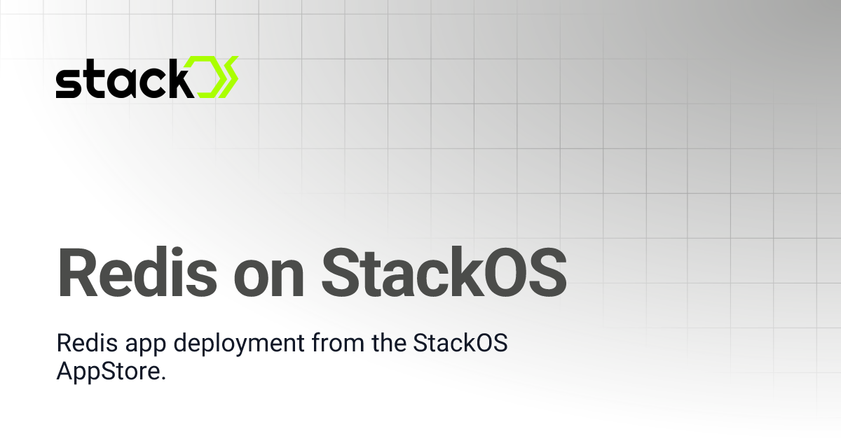Redis on StackOS | StackOS Docs