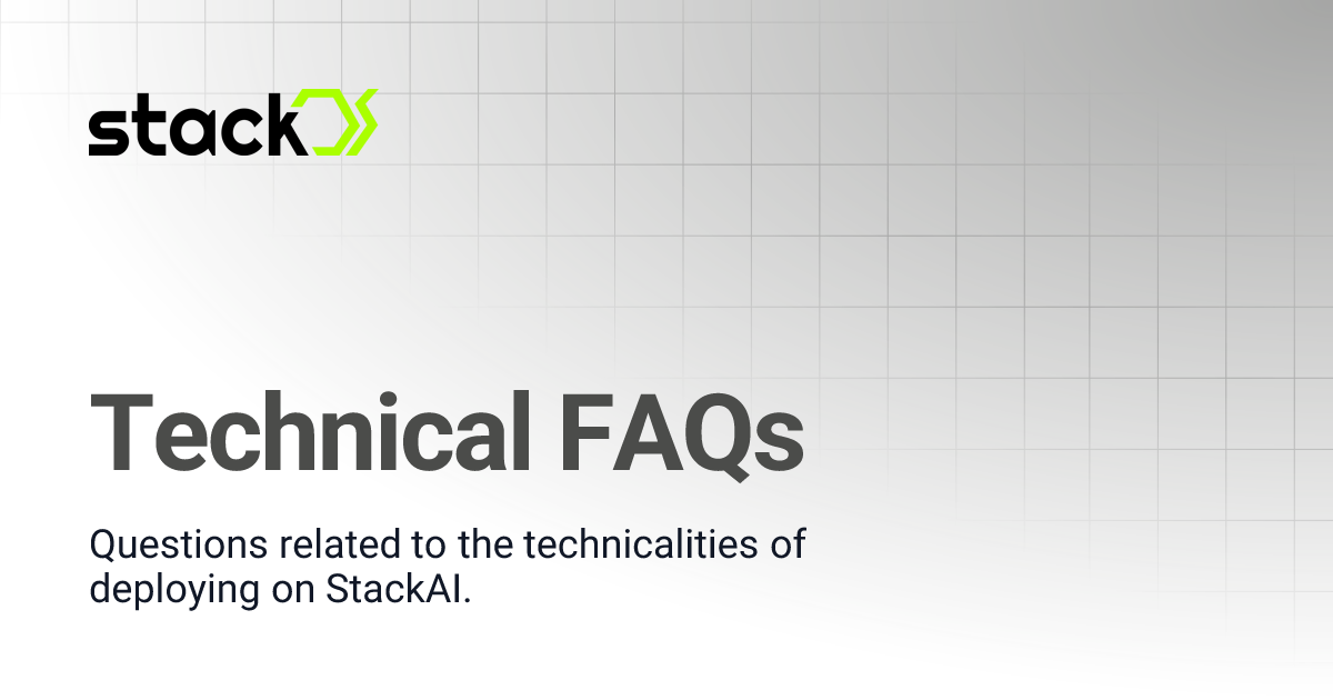 Technical FAQs | StackOS Docs